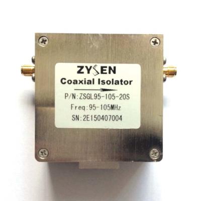China 95 to 105MHz 20dB SMA Isolator SMA Connector VHF band for sale