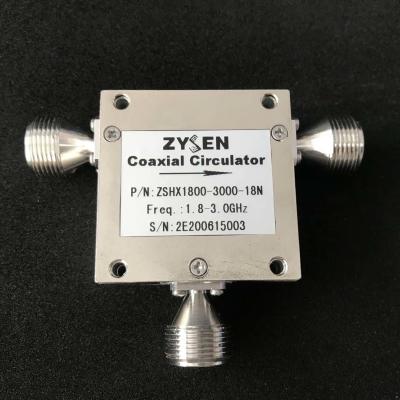 China N Connector 50W 1.8 to 3GHz Coaxial Circulator for sale