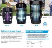China IPX4 360 Degree Outdoor Electric Mosquito Killer Machine 13W 18W 40W UVA Bug Zapper for sale