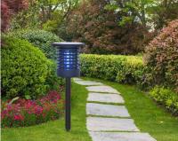 China 1.5W LED Lamp Solar Powered Fly Zapper Bug Lights Outdoor FCC for sale