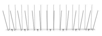 China Stainless Steel Bird Spike 7 inch 10 Pack Humane Pigeon Deterrent for Ledges Roofs for sale