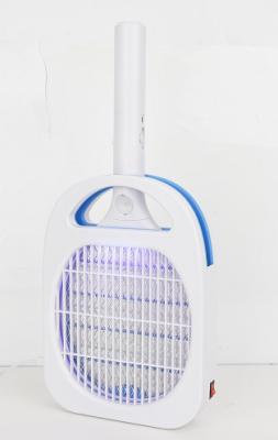 China Mosquito Racket Electric Insect Killer Light Trap 365-395nm USB Rechargeable Double Switch for sale