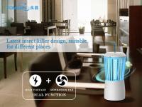 China Double Kill High Voltage Suck In Mosquito Killer Lamp With Type C Wire for sale