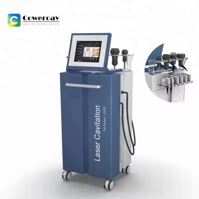 China 6 in 1 Lipo Laser RF Cavitation Vacuum Slimming Machine 650nm 40KHz Body Contouring for sale