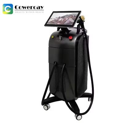 China 1000W 808nm Diode Laser Hair Removal Machine with 40 Million Shots Ice Titanium for sale