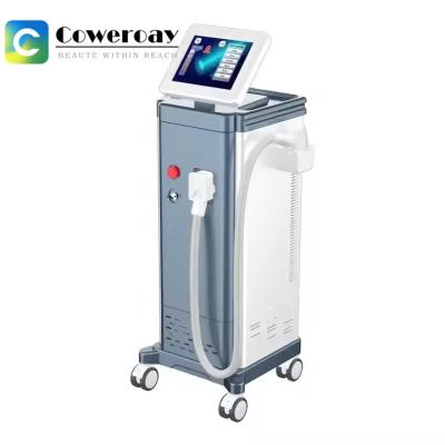 China Professional 808nm 755nm 1064nm Diode Laser Hair Removal Machine 600W Ice Cooling Bikini for sale