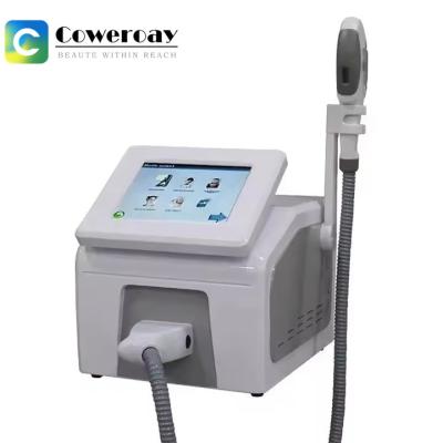 China Portable IPL OPT E-light Permanent Laser Hair Removal Device 480nm 530nm 640nm 1200W for sale