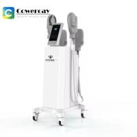 China 4 Handles Electromagnetic Muscle Stimulation Machine White for sale