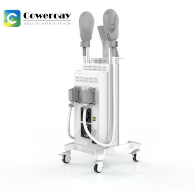 China 7 Tesla 4 Handles HIEMT EMS Body Sculpting Machine for Muscle Building and Fat Reduction for sale