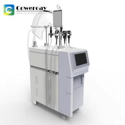China Hydra Oxygen Aqua Peel Facial Machine 96.4% Purity Anti-Aging RF Face Lifting 5MHz for sale
