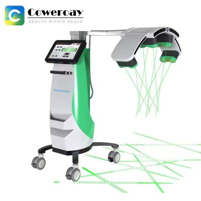 China Non Invasive 532nm Rotating Emerald Laser Body Slimming Machine 800W Fat Removal for sale