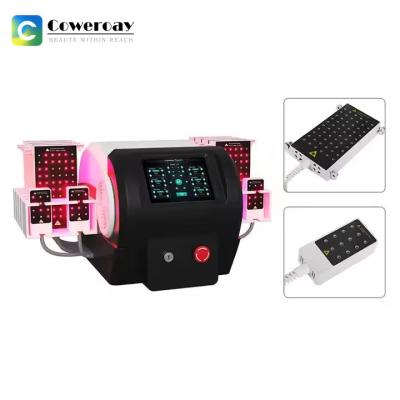 China 6D Lipo Laser Slimming Machine 12 Pads 528 Diodes 635nm-980nm 100-350mW Fat Removal for sale
