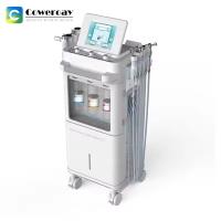 China 9 in 1 Hydra Facial Machine 90Kpa Deep Cleaning Skin Scrubber CE Approved 8 Inch Touch Screen for sale