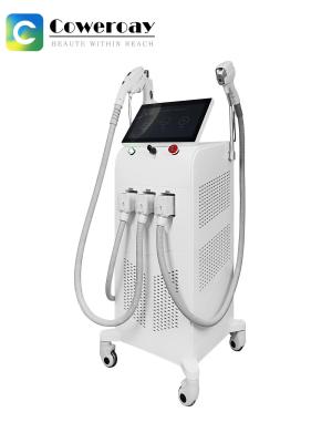 China Soprano 3-in-1 IPL Laser Hair Removal Machine 808nm 600W ND Yag for Legs Arms for sale
