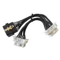 China OBD2 16-Pin Y-Splitter Cable for Toyota - 15cm Length with 2A Current Rating and Aluminum Foil Shielding for sale