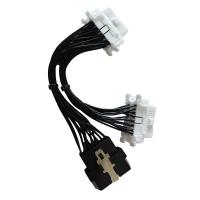 China OBD2 16-Pin Y-Splitter Cable for Toyota - 15cm Length with 2A Current Rating and Aluminum Foil Shielding for sale
