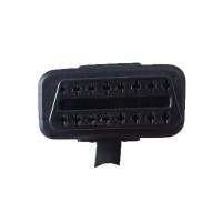 China OBD2 Male to Dual Female Splitter Cable with Switch - 60cm Flat Ribbon Design for Automotive Diagnostics for sale