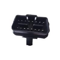 China OBD2 Male to Dual Female Splitter Cable with Switch - 60cm Flat Ribbon Design for Automotive Diagnostics for sale