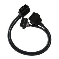 China 50cm OBD2 Y Splitter Cable Male to Dual Female for Benz Vehicle Diagnostics with Custom Pin Assignment for sale
