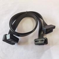 China OBD2 Male to Dual Female Y Flat Wire Splitter Extension Cable 50cm with Custom Pin Assignment for Automotive Diagnostics for sale