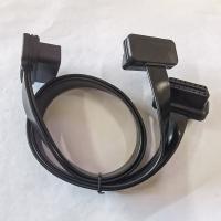 China OBD2 Male to Dual Female Y Flat Wire Splitter Extension Cable 50cm with Custom Pin Assignment for Automotive Diagnostics for sale