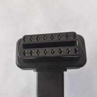 China OBD2 Male to Dual Female Y Flat Wire Splitter Extension Cable 50cm with Custom Pin Assignment for Automotive Diagnostics for sale