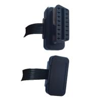 China OBD2 Y-Splitter Cable 30cm Male to Dual Female Flat Thin Design for Automotive Diagnostics for sale