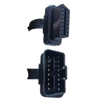 China OBD2 Y-Splitter Cable 30cm Male to Dual Female Flat Thin Design for Automotive Diagnostics for sale