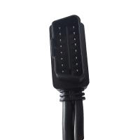 China VW Y Type 16 Pin OBD2 Splitter Cable - 50cm Male to Dual Female Diagnostic Adapter for Volkswagen Vehicles for sale