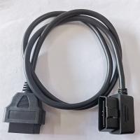 China Black OBD2 Extension Cable 16-Pin Male to Female 150cm for Automotive Diagnostics for sale