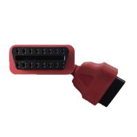 China OBD2 Male to 2 Female Extension Adapter Cable 30cm Red Core with Custom Pin Assignment for sale