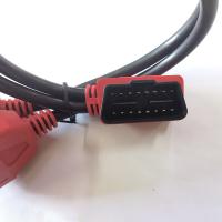 China OBD2 Male to 2 Female Extension Adapter Cable 30cm Red Core with Custom Pin Assignment for sale