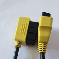 China 16-Pin OBD2 Extension Cable 30cm Male to Female Universal Automotive Diagnostic Connector for sale