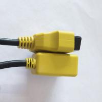 China 16-Pin OBD2 Extension Cable 30cm Male to Female Universal Automotive Diagnostic Connector for sale