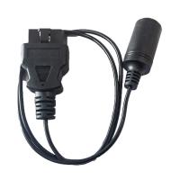China OBD2 Power Adapter Cable - Straight Head Male to Cigarette Lighter Female Socket, 100cm Length, Universal Vehicle Compatibility for sale