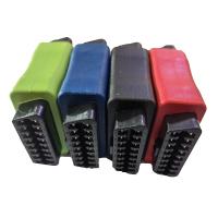 China J1962 OBD2 16-Pin Male to Female Diagnostic Adapter - Custom Pin Assignment, Universal Vehicle Compatibility for sale