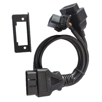 China OBD2 Y Cable 50cm One to Two Automotive Diagnostic Extension with Stand for Kia Vehicles for sale