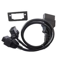 China OBD2 Y Cable 50cm One to Two Automotive Diagnostic Extension with Stand for Kia Vehicles for sale