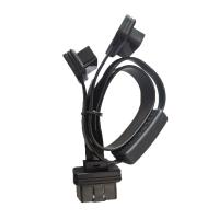 China OBD2 One-to-Two Extension Cable with Switch 35cm for Car Diagnostics - Universal Vehicle Compatibility for sale