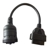 China OBD2 Female Head 9-Pin Chassis Cable 30cm Extension Lead for Automotive Diagnostic Tools for sale