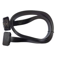China PA66 Flat OBD2 Diagnostic Extension Cable 100cm with Custom Pin Assignment for Automotive Testing for sale