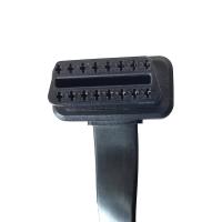 China PA66 Flat OBD2 Diagnostic Extension Cable 100cm with Custom Pin Assignment for Automotive Testing for sale