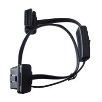 China 16-Pin OBD2 Extension Cable with Switch - 60cm Flat Ribbon Diagnostic Cable for Automotive Testing for sale