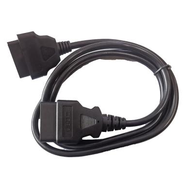 China 100CM OBD2 Cable Adapter Male to Female 16-Pin Extension Cable for Universal Automotive Diagnostics for sale