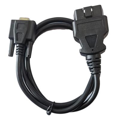 China 9-Pin DB9 OBD2 Serial Adapter Cable 100cm with Custom Pin Assignment for All Vehicle Models for sale