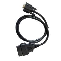 China 9-Pin DB9 OBD2 Serial Adapter Cable 100cm with Custom Pin Assignment for All Vehicle Models for sale