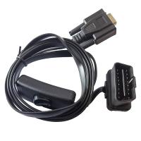 China OBD2 to DB9 Diagnostic Extension Cable 150cm with Switch - Universal Vehicle Compatibility & Custom Pin Assignment for sale