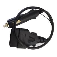China 16-Pin OBD2 Diagnostic Cable with Cigarette Lighter Adapter - 40cm Length, Universal Vehicle Compatibility for sale