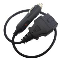 China 16-Pin OBD2 Diagnostic Cable with Cigarette Lighter Adapter - 40cm Length, Universal Vehicle Compatibility for sale