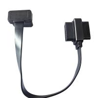 China T-Type OBDII Diagnostic Cable J1962 16 Pin Male to Female 30cm Flat Adapter for Automotive Testing for sale
